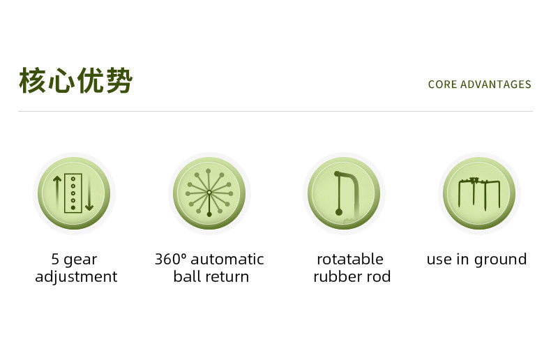 PGM HL008 เครื่องมือฝึกซ้อมสวิงกราวด์กอล์ฟ 360 ° หมุนปรับความสูงได้อุปกรณ์กอล์ฟแบบพกพากอล์ฟ ...