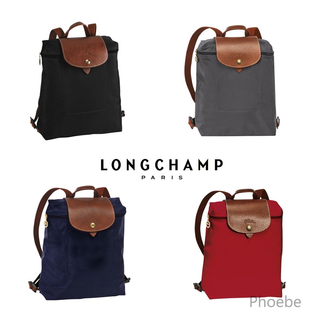 ♞,♘กระเป๋า Longchamp แท้ Le Pliage กระเป๋าเป้ พับเก็บได้ กันน้ำ ไนลอน ...