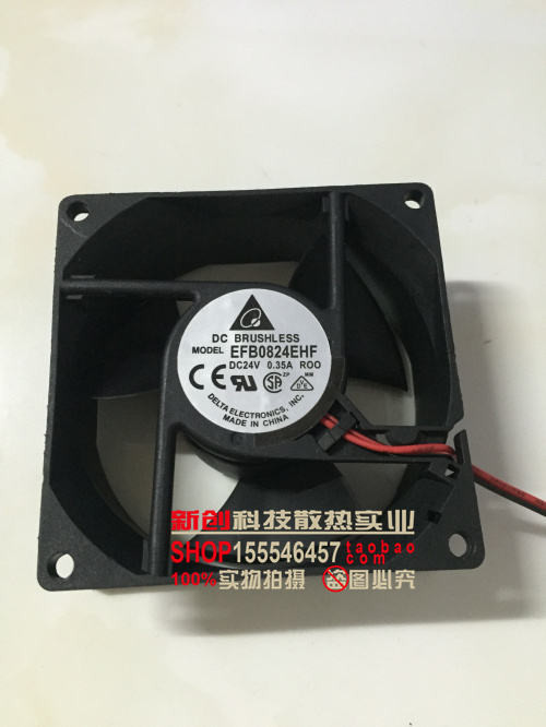ยี่ห้อใหม่ Delta Delta EFB0824EHF 8032 24V 0.35A Emerson CT พัดลมระบาย ...