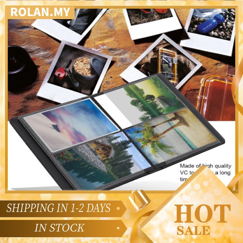 ในสต็อก Rolan 64 กระเป๋า 3 นิ้ว Mini Polaroid Photo Album สําหรับ ...