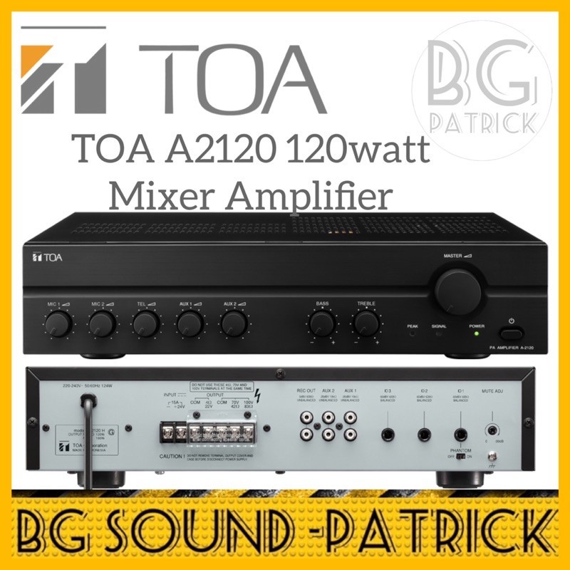 ในสต็อก TOA A2120 120WATT MIXER AMPLIFIER / A 2120 / A-2120 / A2120 ...