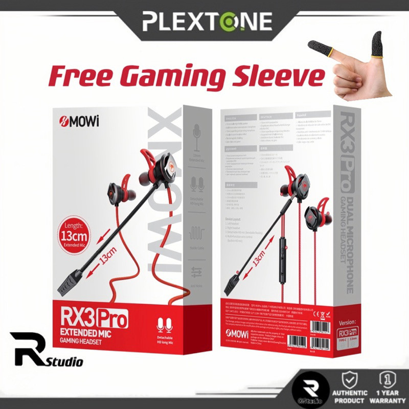 ในสต็อก [24HR SHIP + ของขวัญฟรี] Plextone[Xmowi] RX3 / RX3 Pro Gaming ...
