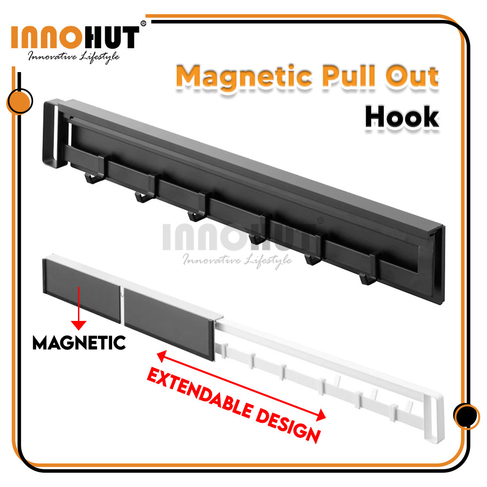 [ขยายได้] Innohut Magnetic Pull Out Hook Magnetic ตู้เย็น Organizer ...