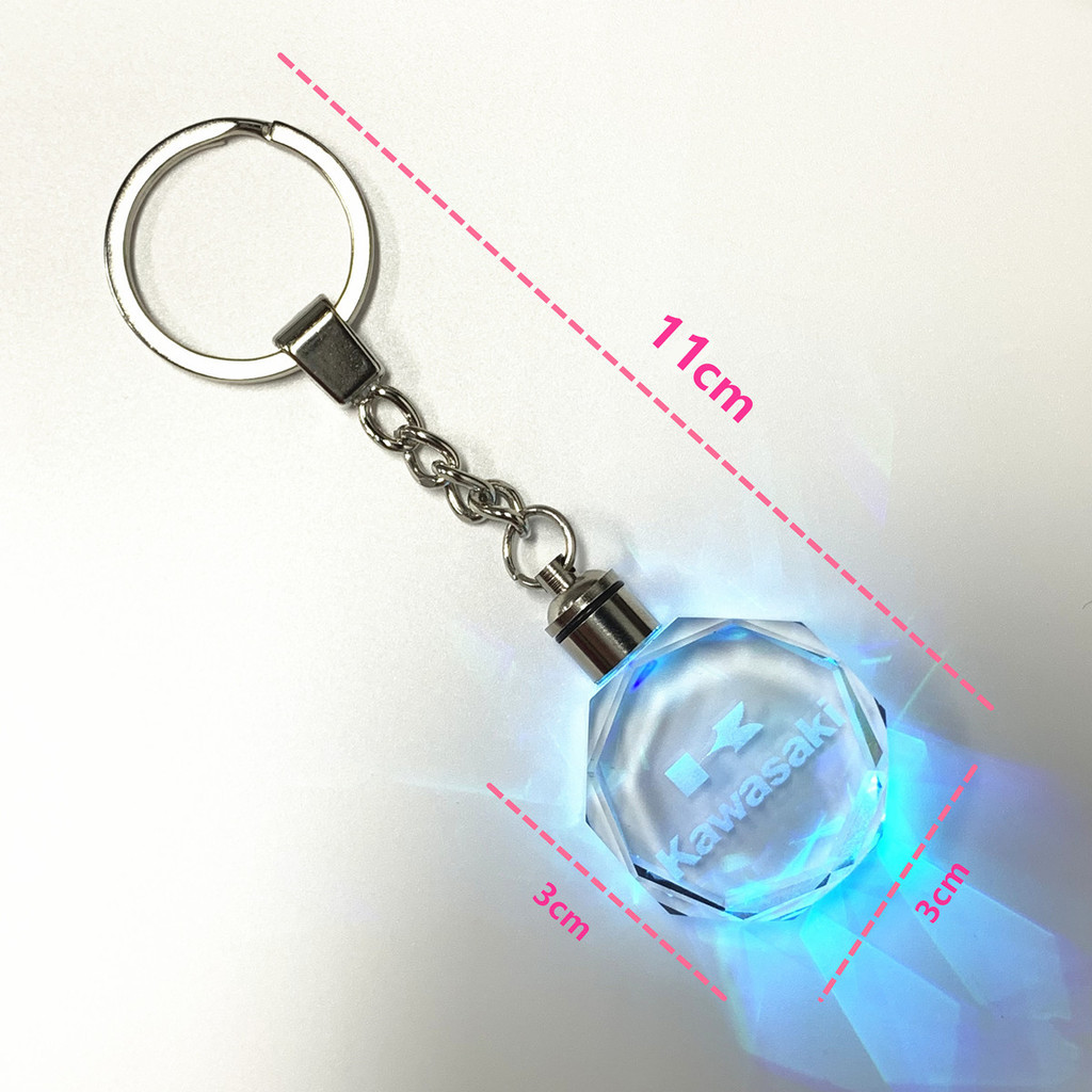 Honda Forza ไฟ LED KeyChain 7 สีคริสตัล KeyRing สวยงามพราวสีตกแต่งการ ...