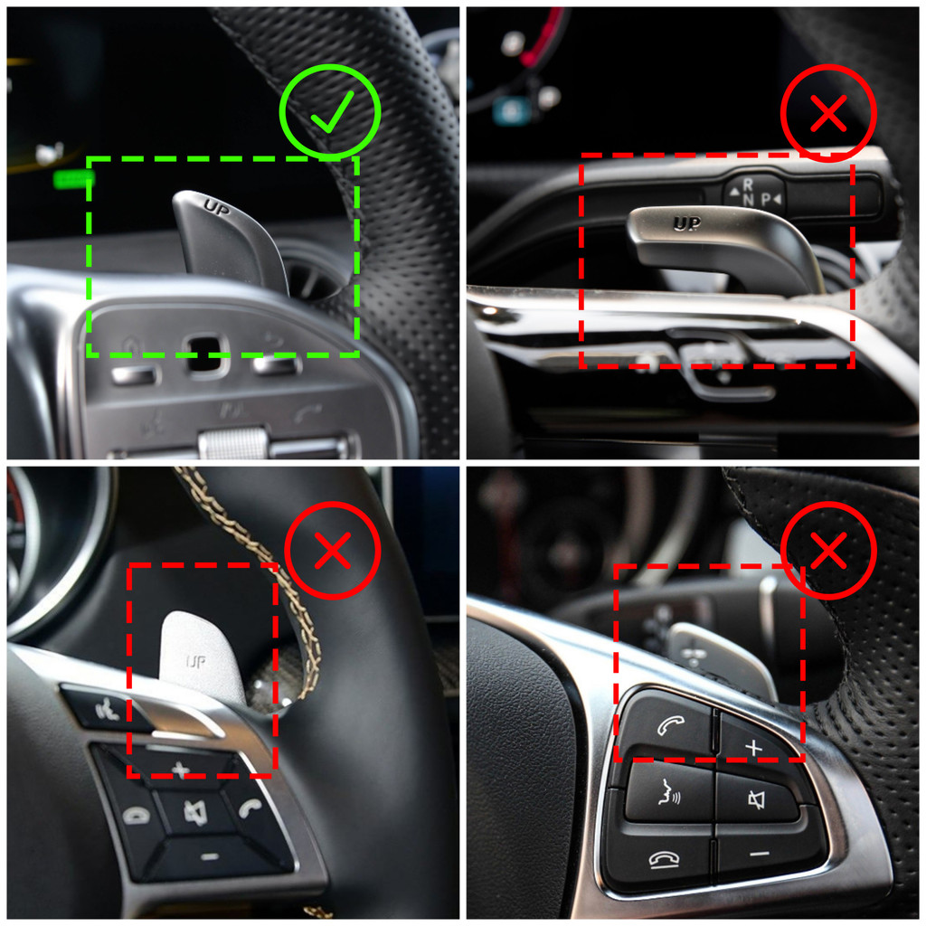 สําหรับ Mercedes-Benz AMG พวงมาลัย paddle shift AMG A35 A45 C43 C63 E63 ...