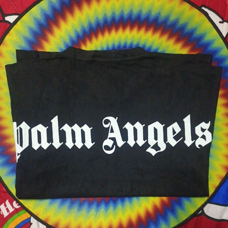 ♞เสื้อยืดมือสอง ต่างประเทศ งานแบรนด์ Palm Angels Size S-M อก21/ยาว26 ...