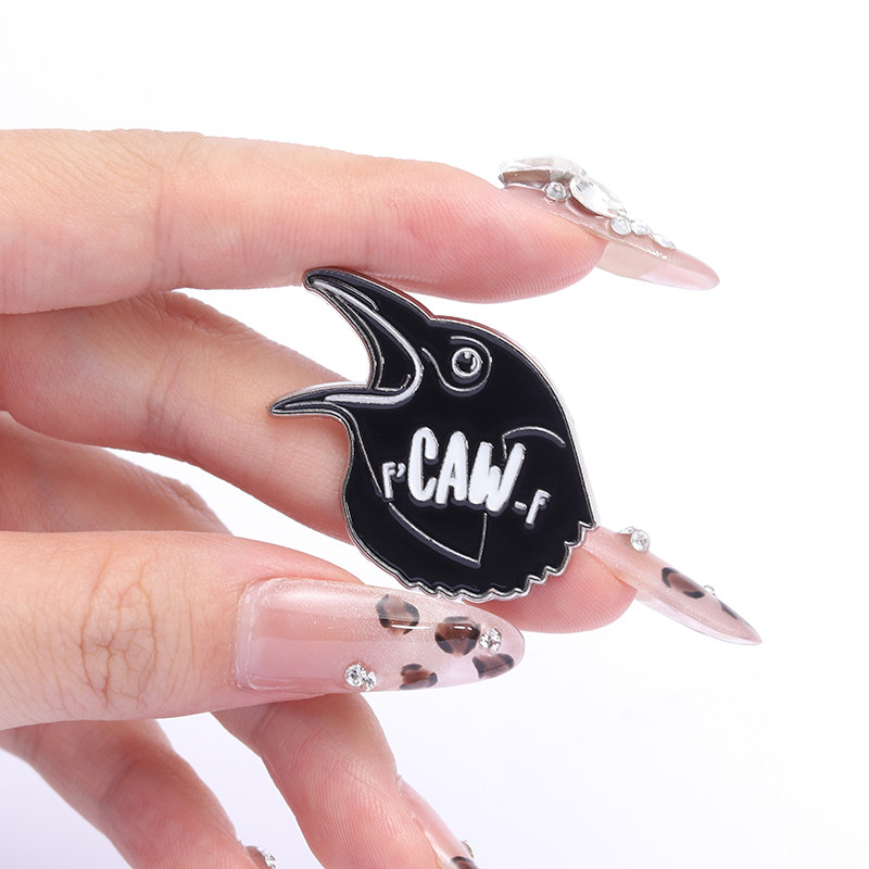 Punk Crow Animal เข็มกลัด Pin Dark Series เข็มกลัดป้ายโลหะอุปกรณ์เสริม ...