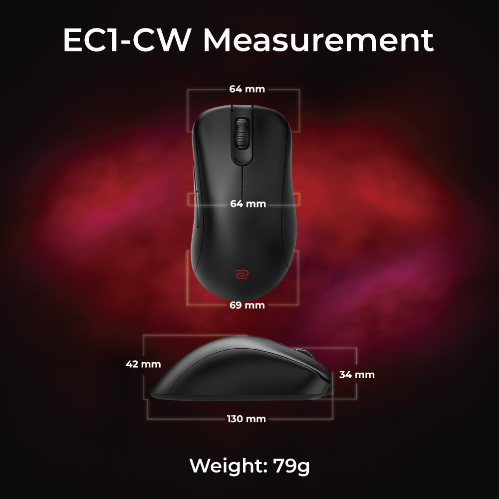 ZOWIE EC1-CW Wireless Mouse For Esports ขนาด L/ใหญ่ (เมาส์เกมมิ่ง ...
