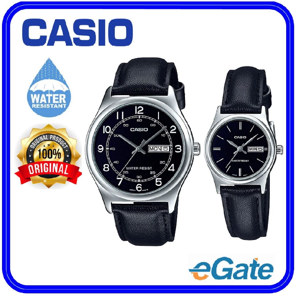 ในสต็อก [ของแท้ 100%] Casio MTP-V006L-1B2 & LTP-V006L-1B2 Couple Analog ...