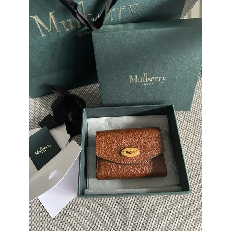 Used Once️กระเป๋าสตางค์ MULBERRY CARD WALLET รุ่นใหม่ ของแท้อุปกรณ์ครบ ...