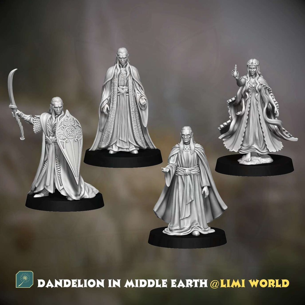 [DND] Elf Lord Queen Silver Harbor Lord Third Party Model Magic Ring ...