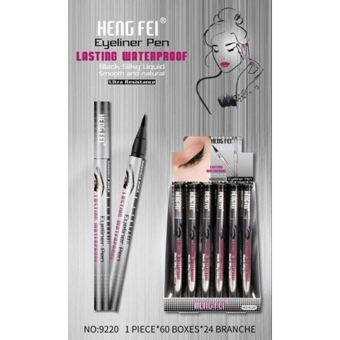 24 แท่งอายไลเนอร์ยกกล่อง HENG FEI WATERPROOF EYELINER PENCIL กันน้ำสีดำ ...