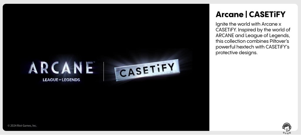 Casetify X Arcane Pink Smiley Face Case แม่เหล็กดูด Black & Sliver ...