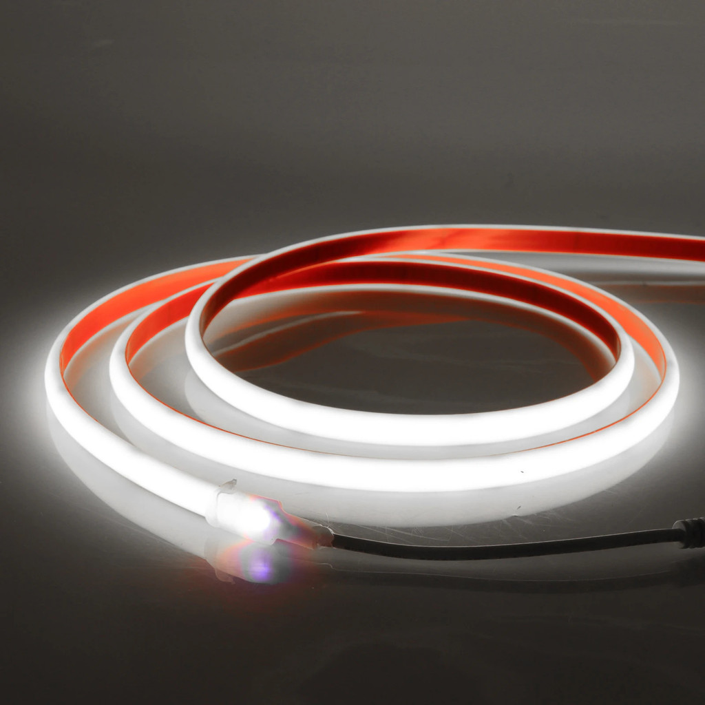 IP68กันน้ำ cob LED Strip Neon Light 12V 24V 320 leds/m เทปริบบิ้น ...