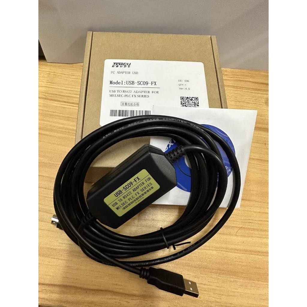 ในสต็อก สายโปรแกรม Usb-SC09-FX สําหรับ FX1N/FX2N/FX1S/FX3U series ...