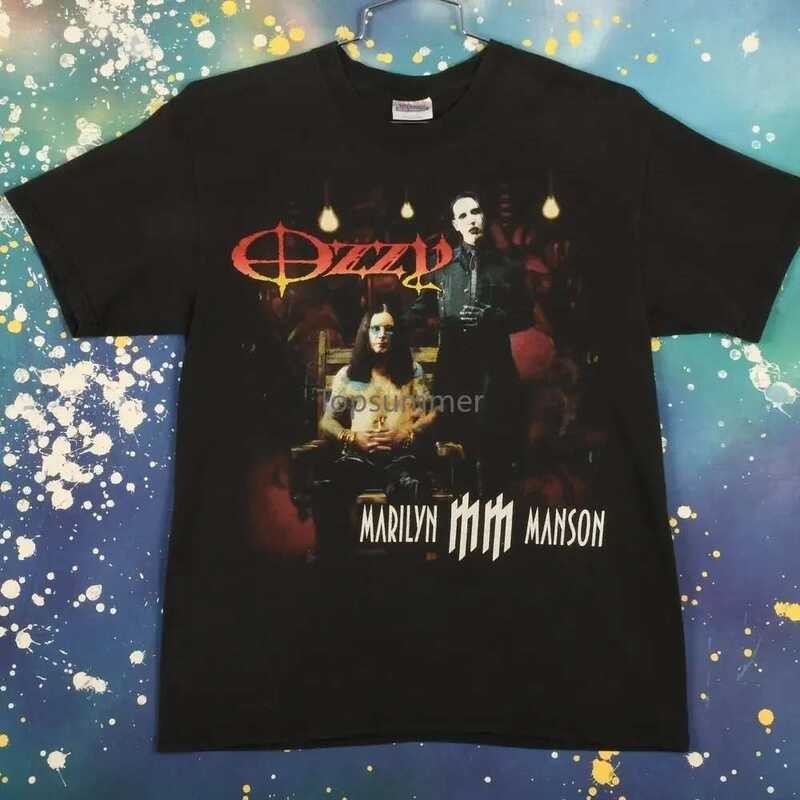 Ozzy Osbourne & Marilyn Manson 2003 Ozzfest Size M | Shopee Thailand