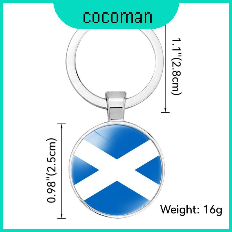 Scotland Elegant Flag Key Ring การออกแบบที่เรียบง่ายผสมอุปกรณ์เสริม ...