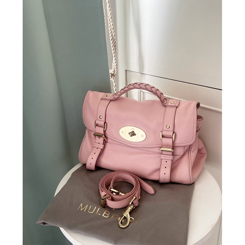 กระเป๋า mulberry alexa ไซส์ regular สี pink สวยยย น่ารักมากก | Shopee ...