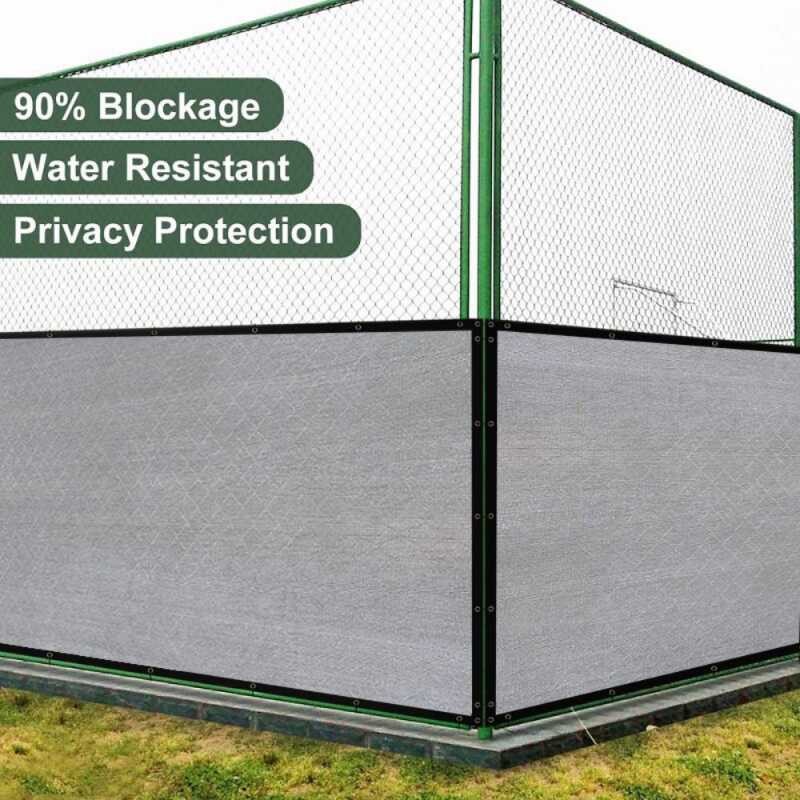 Color Grey Backyard Awning Gate Outdoor Sun Shade Net Balcony Privacy ...