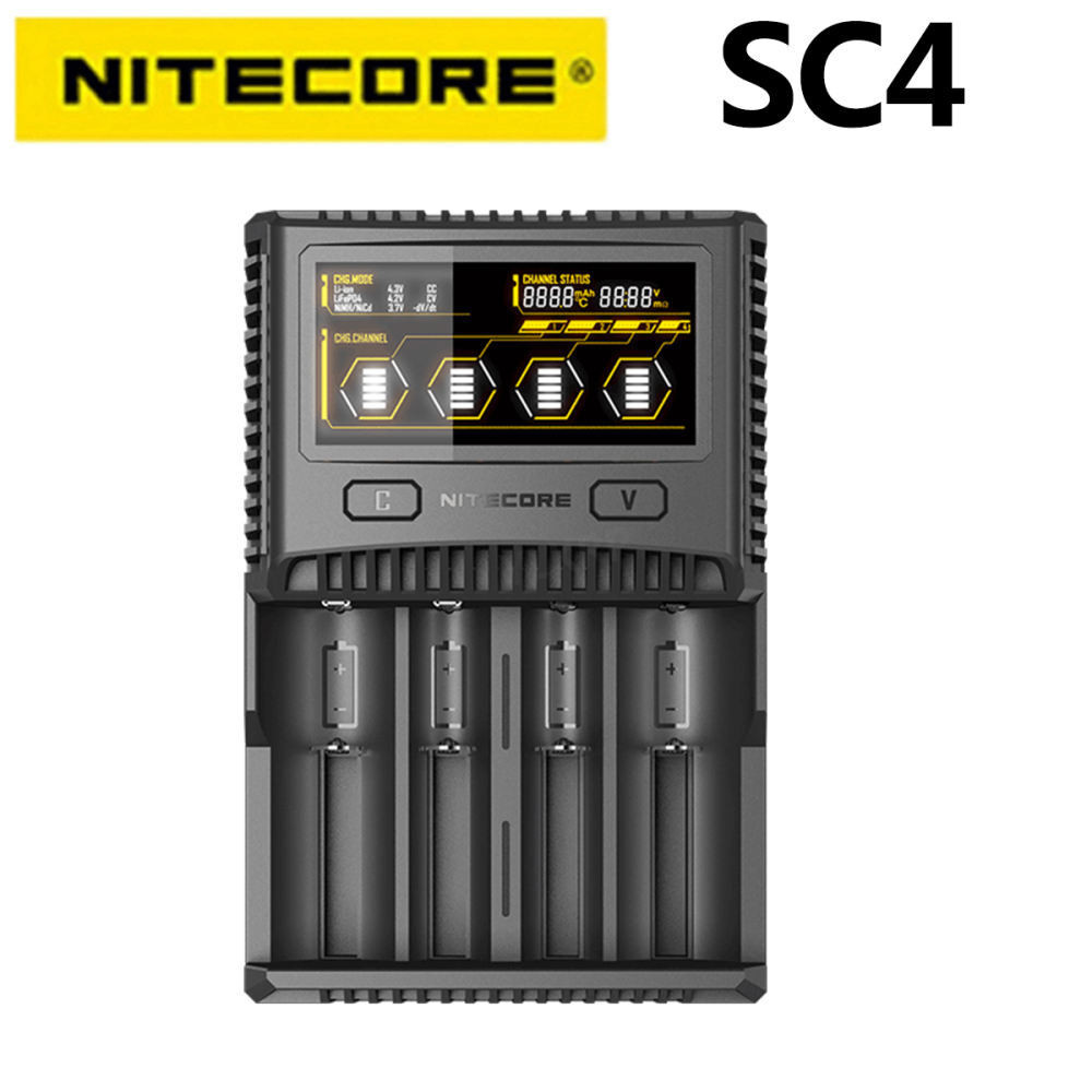 ส่วนลดเวลาจํากัด Nitecore SC4 Faster ชาร์จ Superb Charger 4 ช่อง 6A ...
