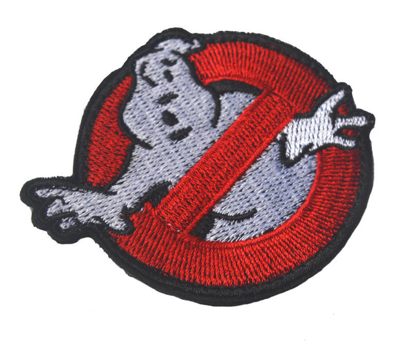 ฮาโลวีน Ghostbuster Patch ปักและ PVC Patch Applique ไม่มี Ghost Patch โลโก้ Ghostbusters เครื่อง ...