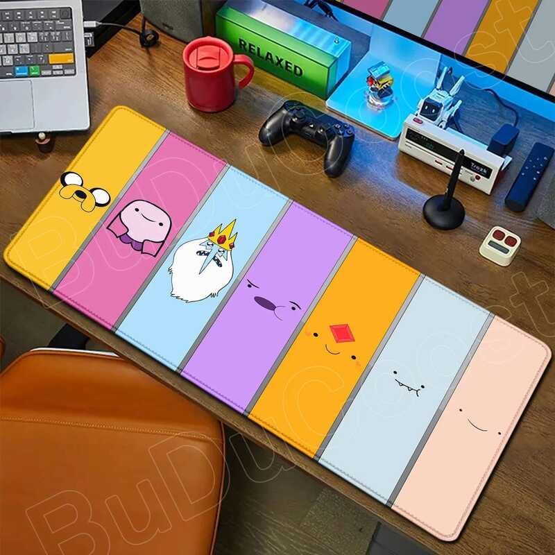 Anime Adventure Time Mouse Pad ขนาดใหญ่ Gamer Pc ตู้ 80x30 ซม.ขยาย ...