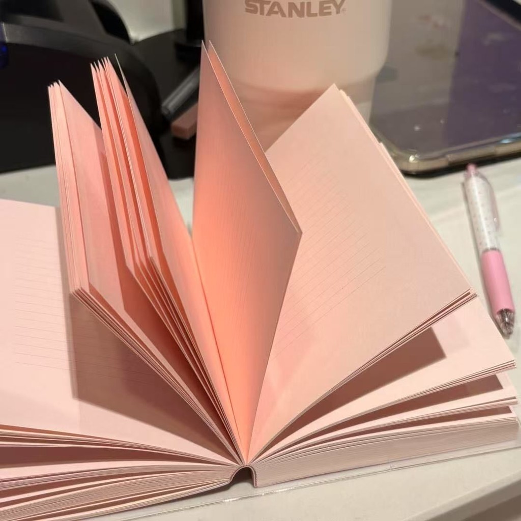 สไตล์เดียวกัน Small Pink Brick Pink pu Notebook A6 นักเรียน High-value ...
