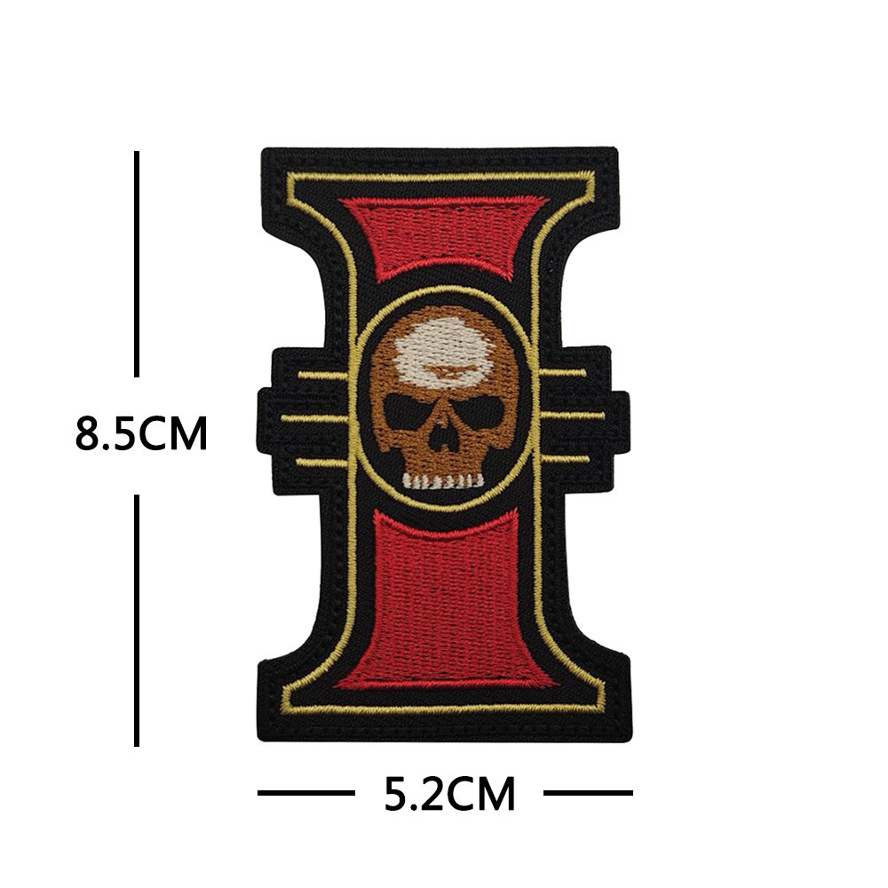 Hammer Dark Blood Angels Warhammer แพทช์ผ้าปักพร้อมสัญลักษณ์สีแดง ...