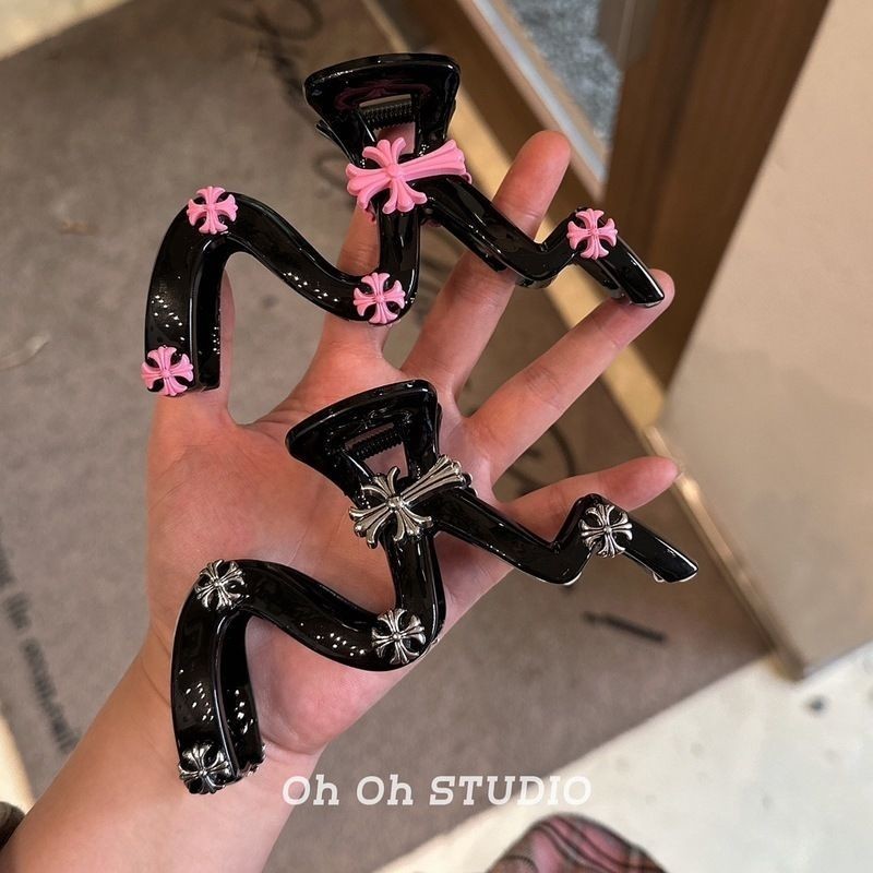 Chrome Hearts Cream Starlight Cross ขนาดใหญ่พิเศษ Premium Updo แฟชั่น ...