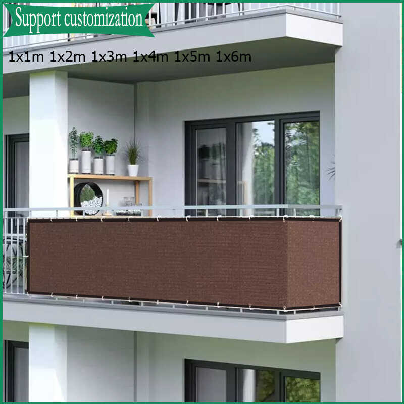 Backyard Windscreen Fence Balcony Deck Privacy Screen With Bindings ...