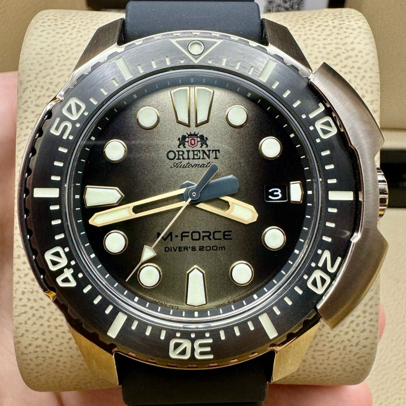 Orient M-Force 70th Anniversary Limited Edition Automatic Diver RA-AC0L05G00B 200M Men's Watch ...