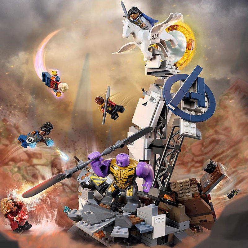 Marvel Series Superhero Avengers Endgame Assembly Model Building Block ...