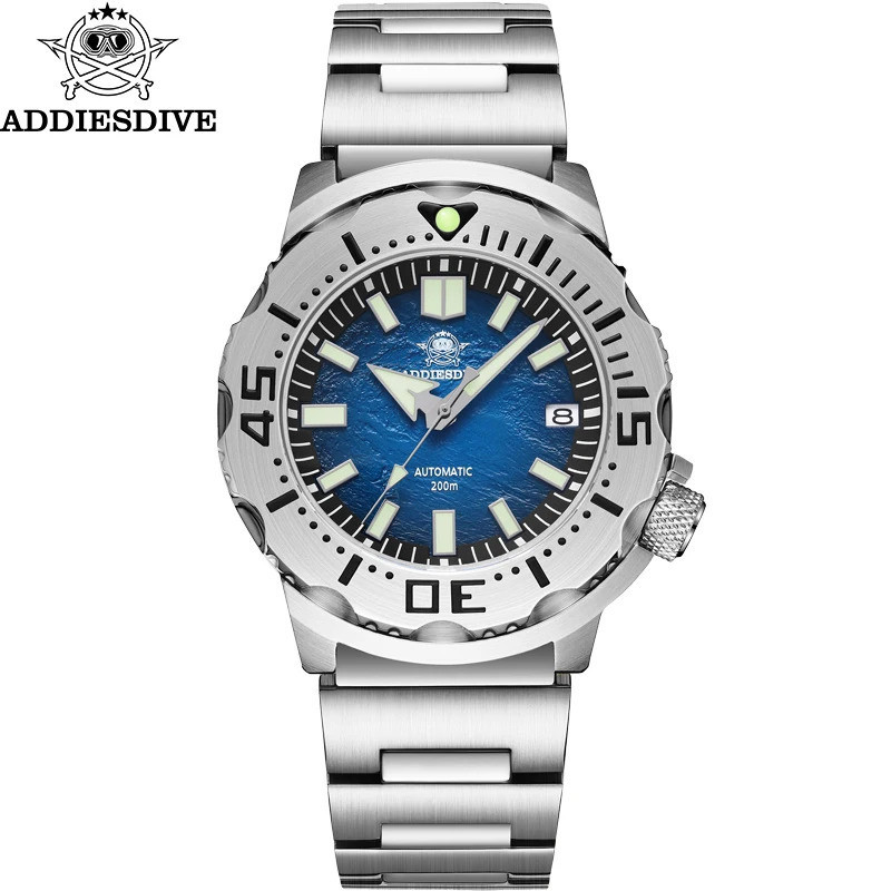 Addiesdive Luminous 42mm 200M นาฬิกาดำน้ำ AR Sapphire Crystal Monster ...