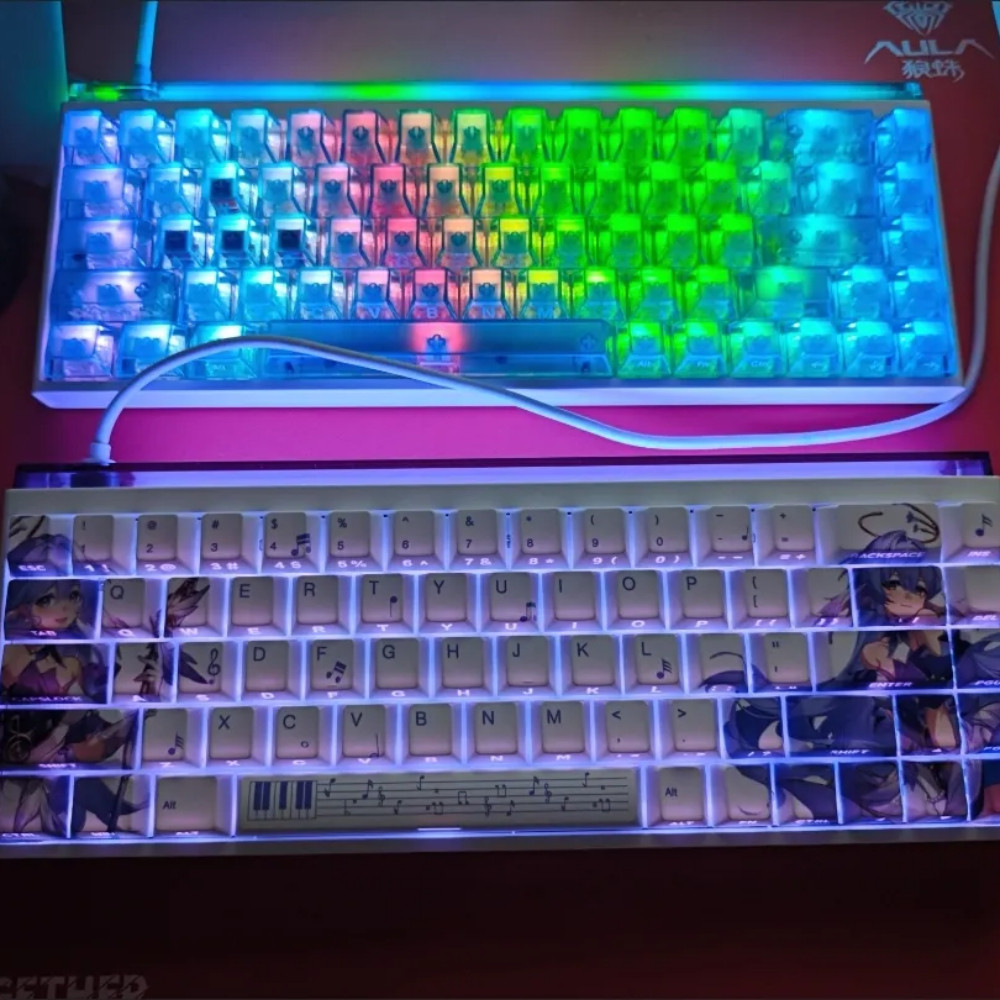 Robin Keycap Cherry Profile PBT Letter Side-แกะสลักการส่งผ่านแสง ...