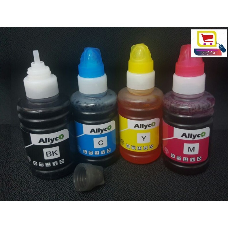 ในสต็อก Allyco Universal Ink Tank Printer Refill Ink Bottle 100ml ...