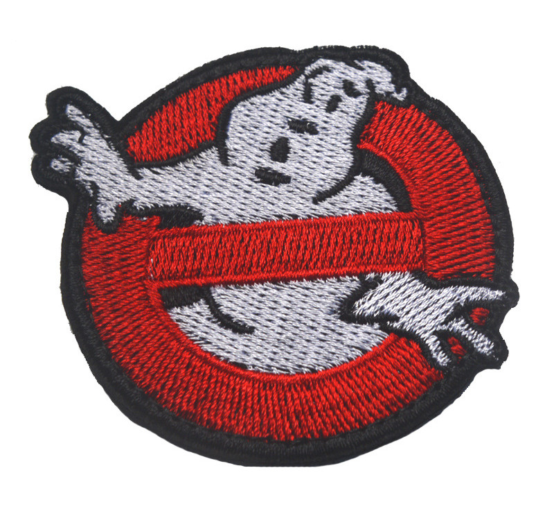 ฮาโลวีน Ghostbuster Patch ปักและ PVC Patch Applique ไม่มี Ghost Patch โลโก้ Ghostbusters เครื่อง ...
