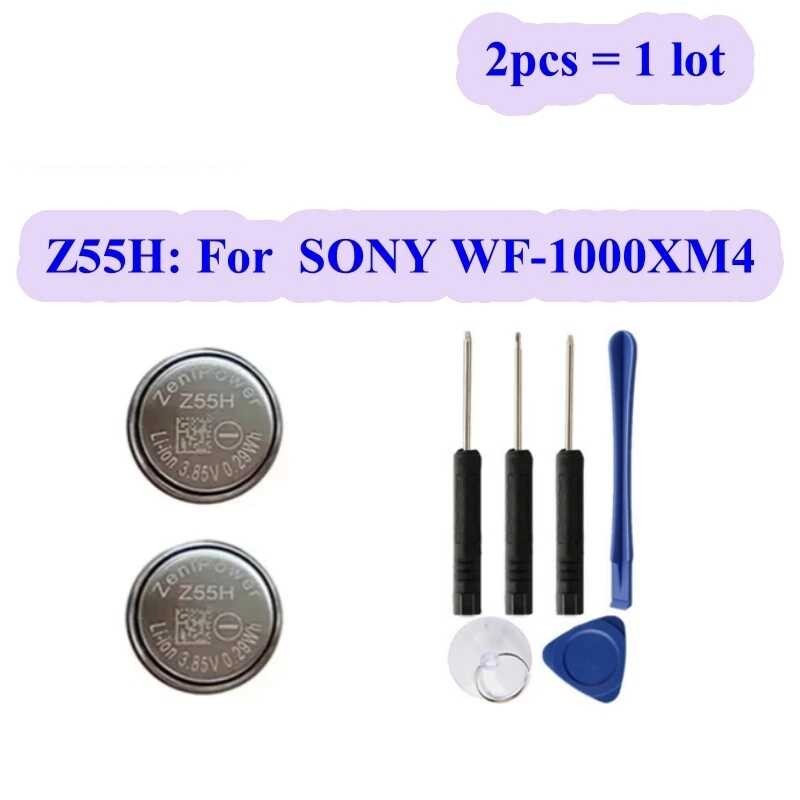 Δ 2Pcs Z55h Zenipower เปลี่ยน Cp1254 1254 3.85V 75Mah สำหรับ Sony Wf ...