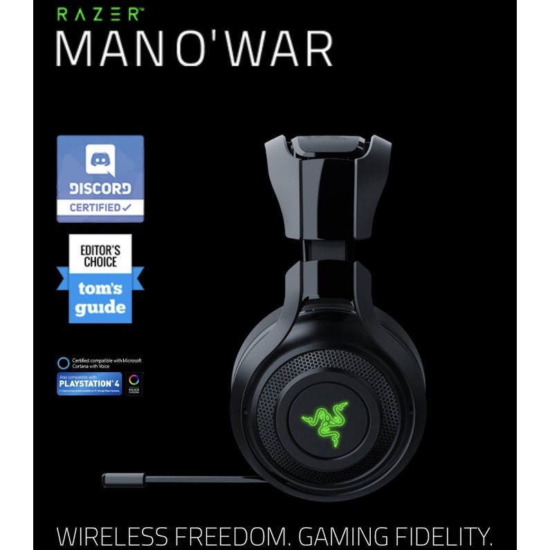พร้อมส่ง ของแท้100% หูฟัง Razer Man O War - Wireless Gaming Headset ...