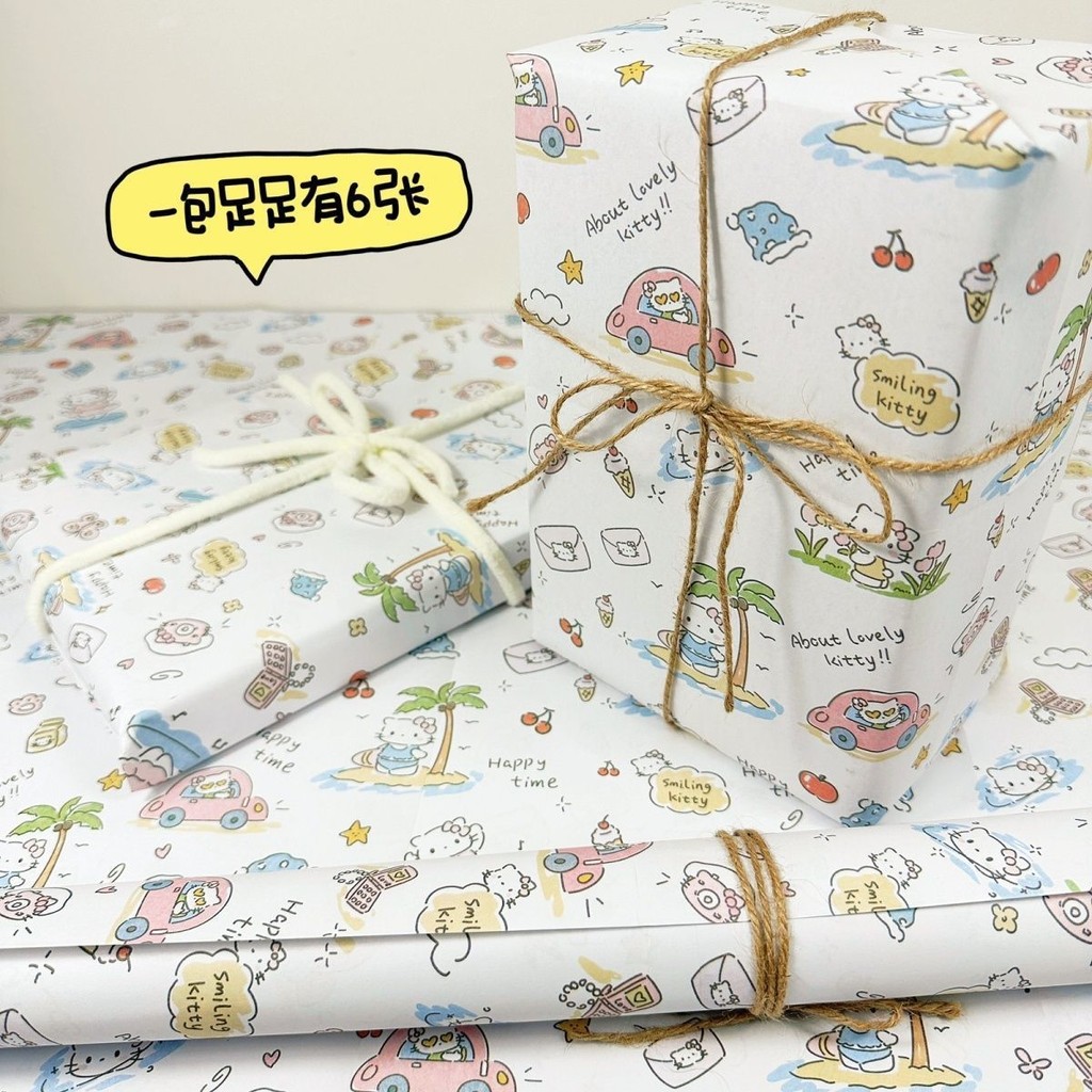 Graffiti Cartoon Cartoon Puppy Gift Wick Wint Wrapping Paper น่ารักสาว ...