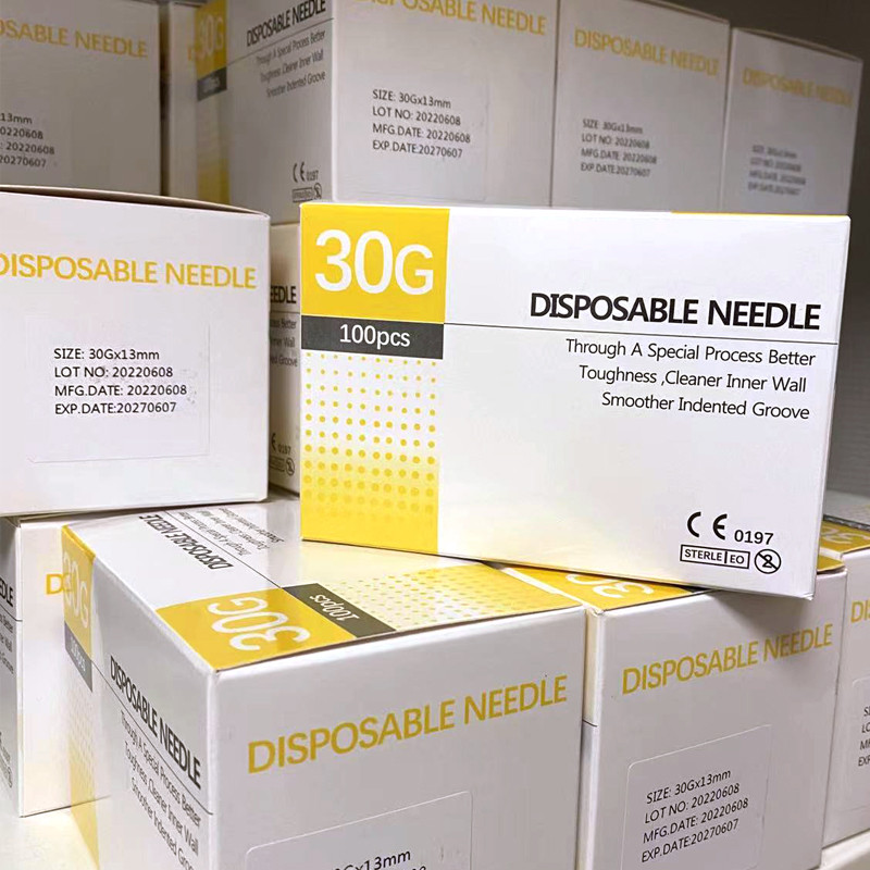 100Pcs 25G 27G 29G 34G 33G 32G 31G 30G Painless Small Superfine Beauty Needle Disposable ...