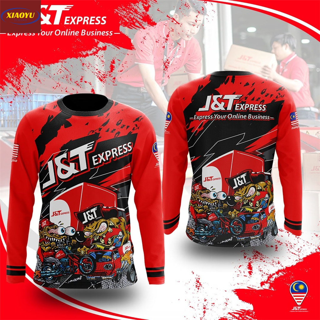 พารามา!! | Jnt Express Jersey พิมพ์เต็ม Cool J&t Package Courier Driver ...