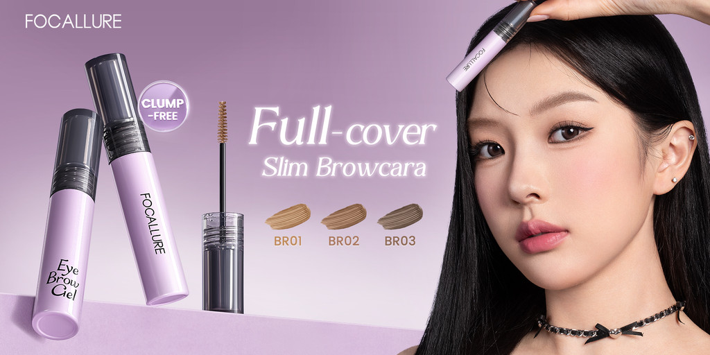 Focallure Full-Cover Slim Browcara Eyebrows มาสคาร่า Non-clumping Soft ...