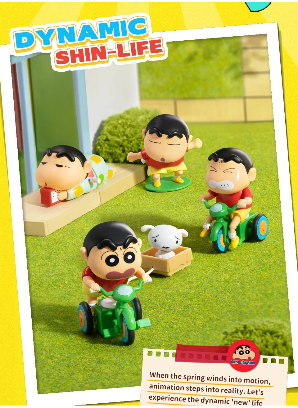 Crayon Shin Chan Dynamic Shin Life กล่องตาบอดสะสมของเล่นไขลานเดสก์ท็อป ...