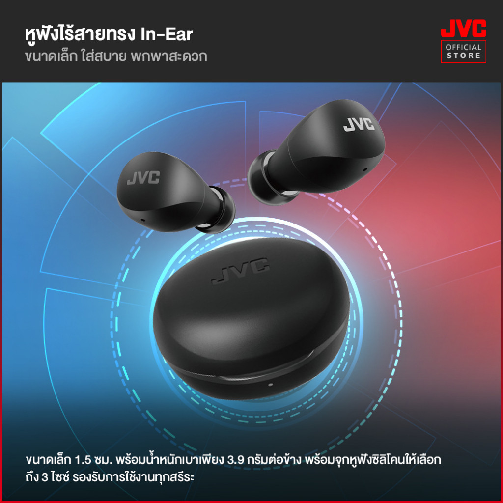 JVC HA-A6T หูฟัง True Wireless รุ่นใหม่ Gumy Mini ปรับโหมดเสียงได้ 3 โหมด ฟังสนุกทุกแนว IPX4 แบต ...