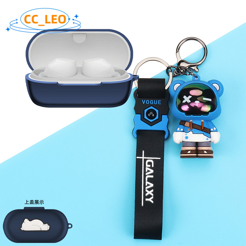 For Sony WF-C710N Case Cartoon Astronaut Piggy Keychain Pendant ...