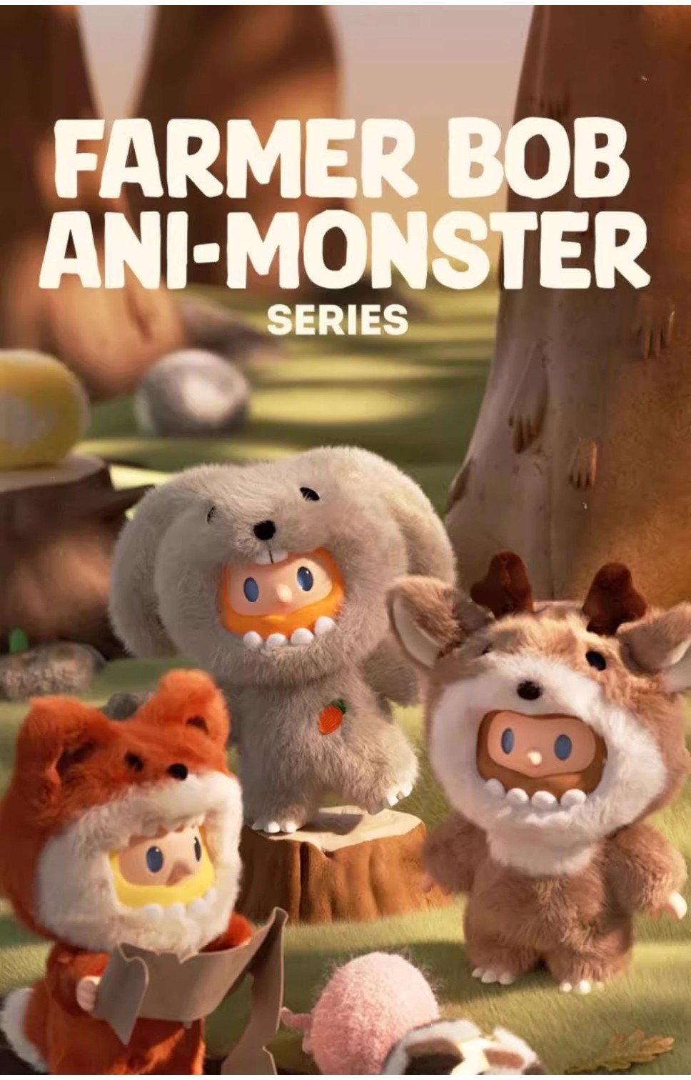 Farmer BOB ANI MONSTER Series จี้ตุ๊กตาไวนิลกล่องตาบอดค้นหายูนิคอร์นของแท้ 100% | Shopee Thailand