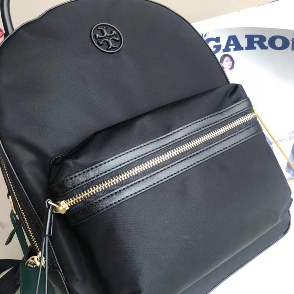 Tb TORY BURCH Piper Nylon Large Capacity Backpack Casual Zip Backpack ...