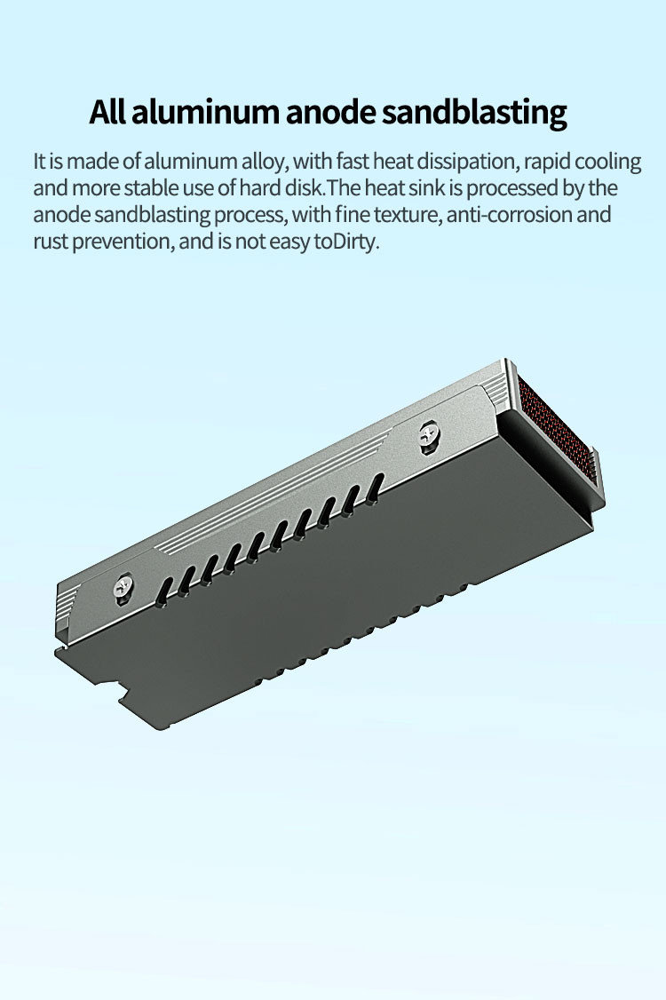 Teucer M.2 SSD ความร้อน 36 Cooling Fins M2 NVMe 2280 Solid State Drive ...