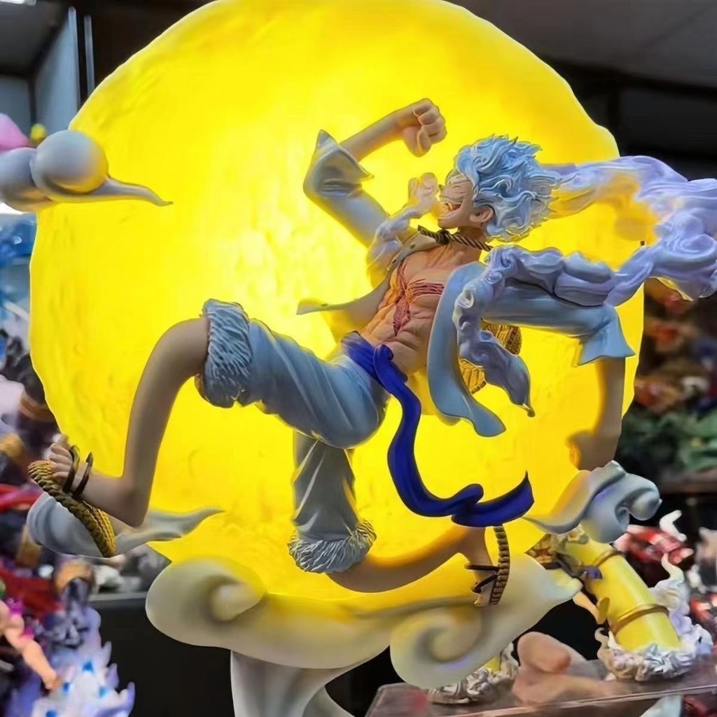 One Piece รูปลูฟี่ Moon Nika Luffy ภาพเคลื่อนไหวรูปปั้นของขวัญ [ควบคุม ...