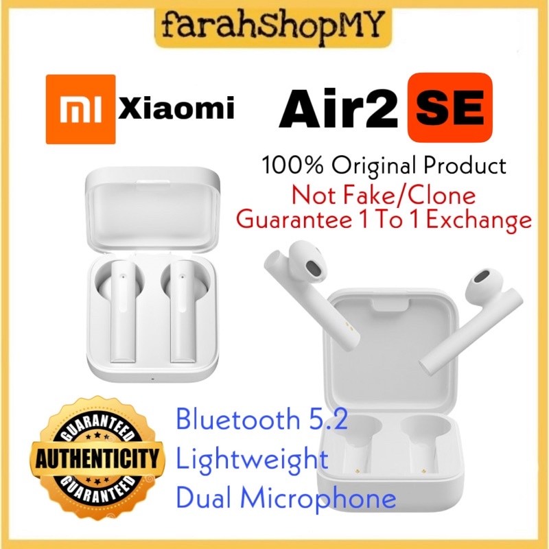 ในสต็อก Xiaomi Air2 SE TWS หูฟังไร้สายบลูทูธ 5.0 หูฟัง Airdots 2SE Mi True Redmi Airdots S 2 หู ...